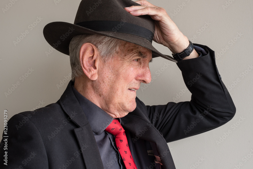 Man Wearing Hat Profile
