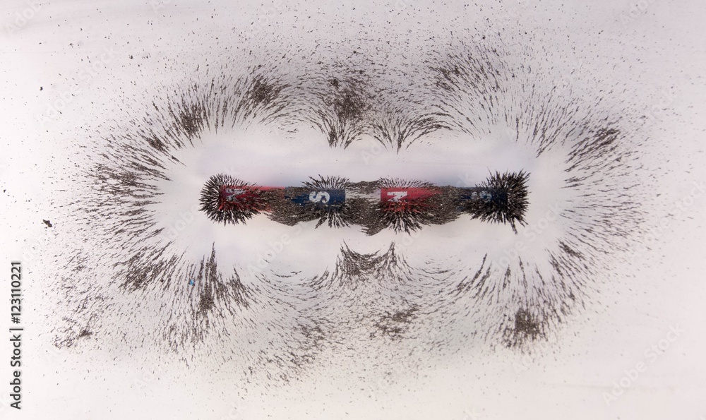 Magnetic Field. Science Magnetic Field. Physics magnetic field. Stock ...