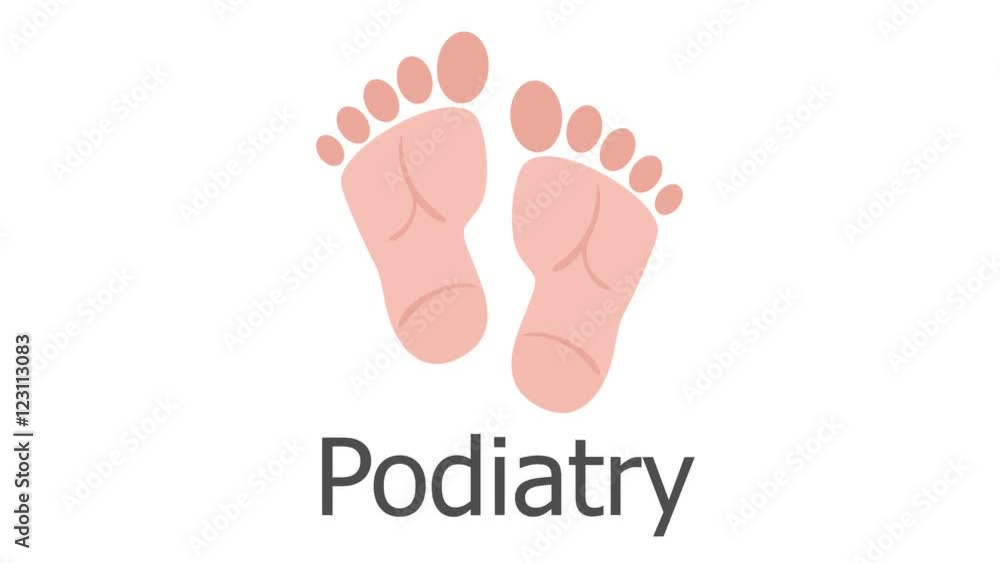 Foot podiatry medical concept. Human feet anatomy. Available in 4K ...