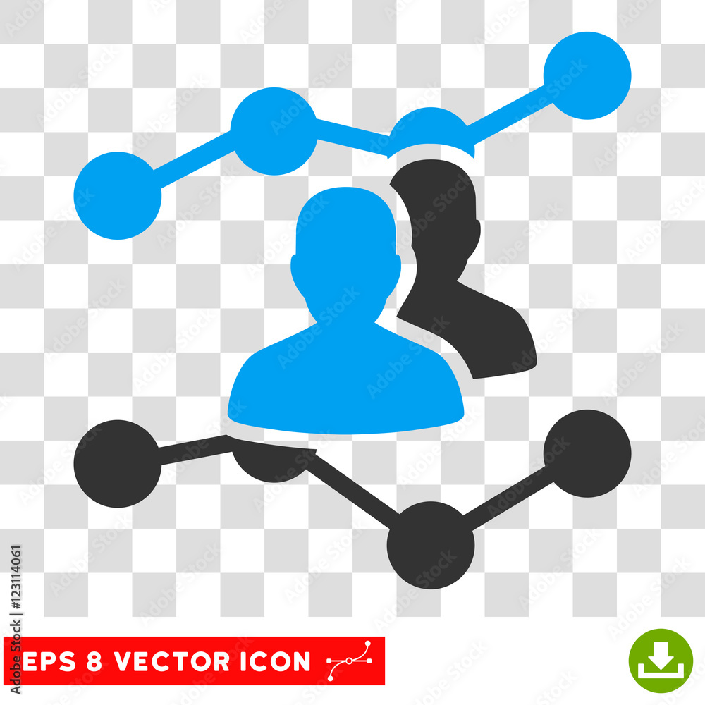 Vector Audience Trends EPS vector icon. Illustration style is flat ...