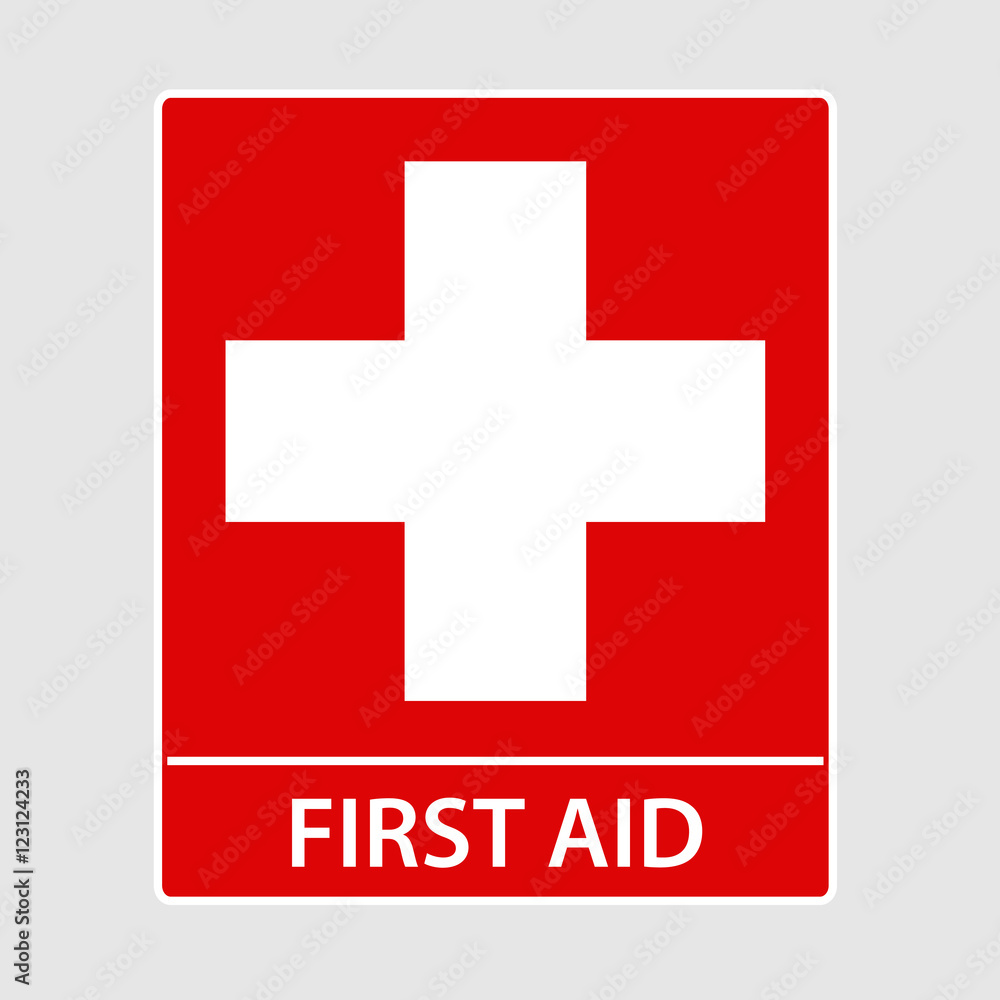 First Aid Sign Stock Vector | Adobe Stock