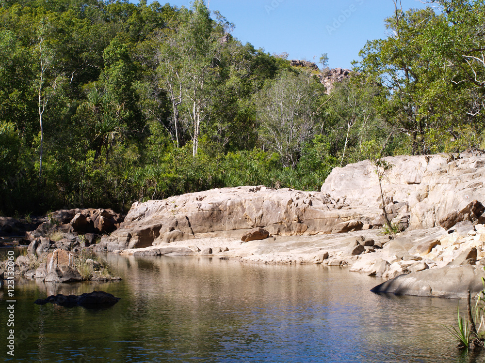 River in the australian outback Stock Photo | Adobe Stock