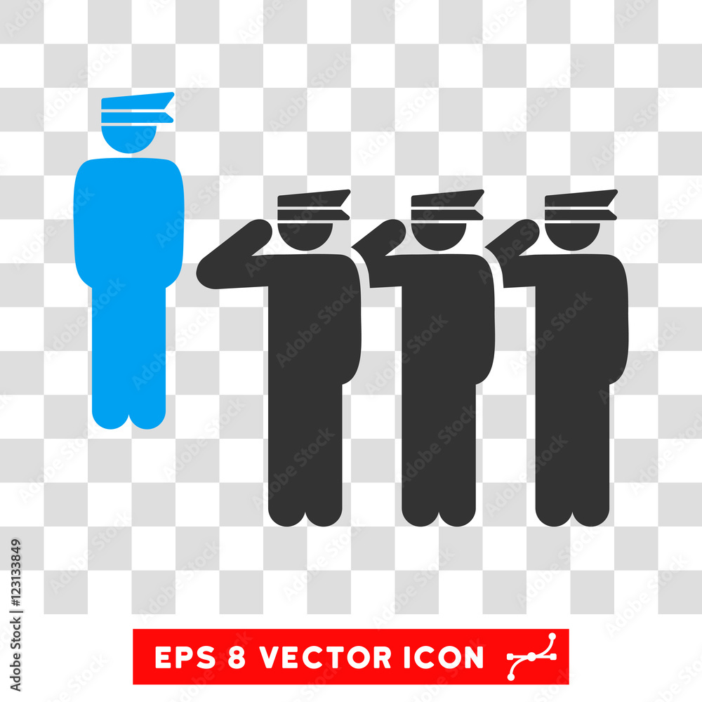 Vector Army Squad EPS vector pictogram. Illustration style is flat ...