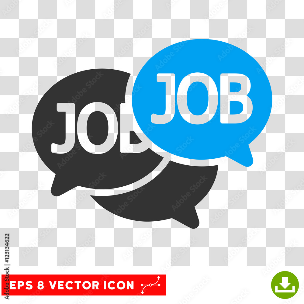 Vector Labor Market EPS vector pictogram. Illustration style is flat ...