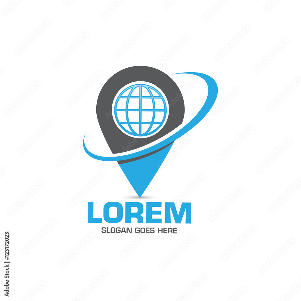 abstract digital world sphere logo icon Stock Vector | Adobe Stock