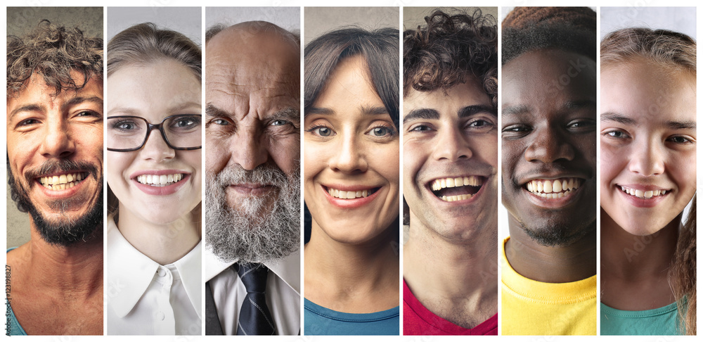 Smiling people of different countries Stock Photo | Adobe Stock