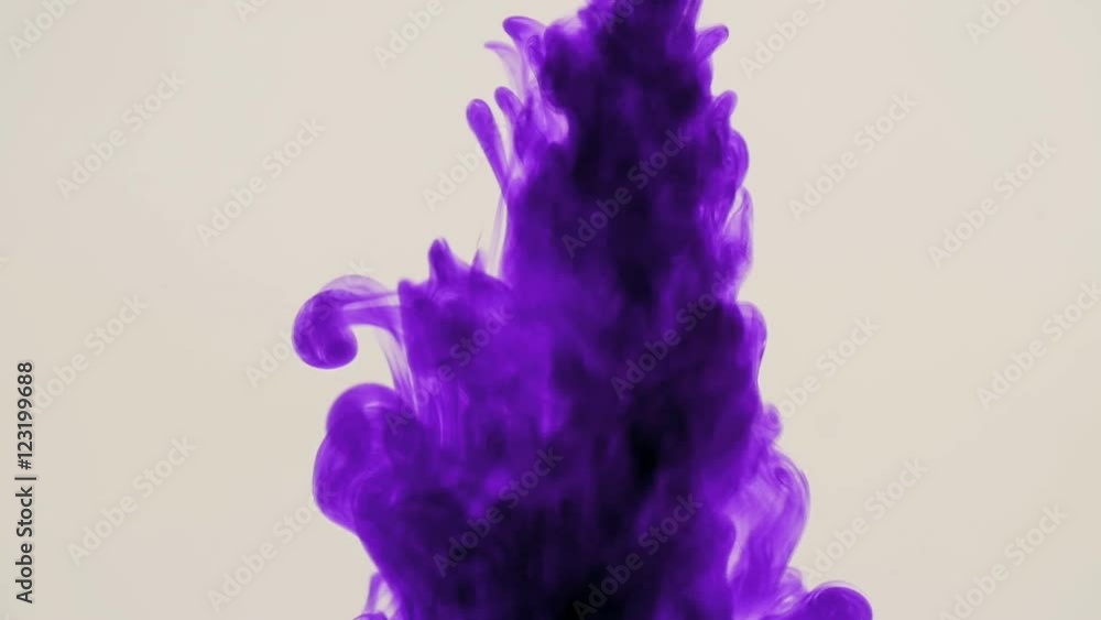 Bright background. Purple ink in water. HD Stock Video | Adobe Stock