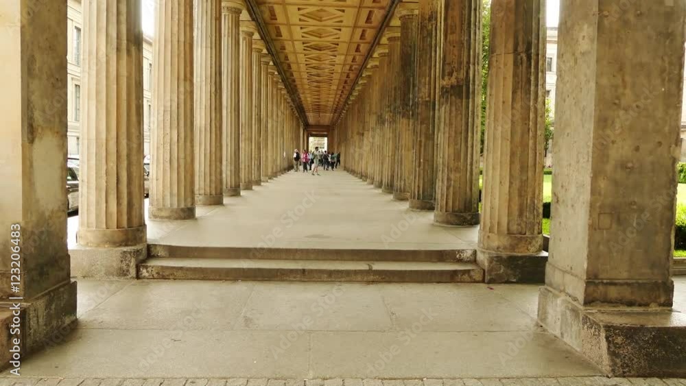 Colonnade in Alte Nationalgalerie (Old National Gallery) on State ...