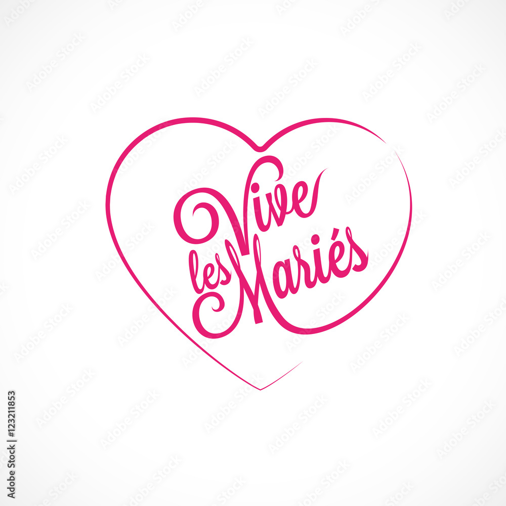 vive les mariés Stock 벡터 | Adobe Stock