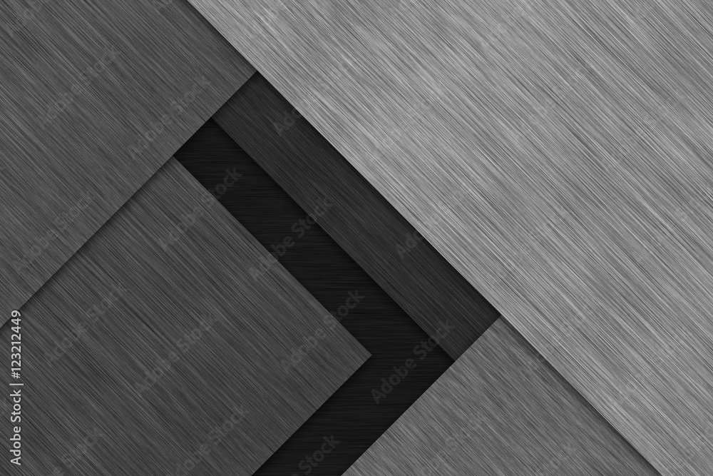 Linear brushed metal texture layered plates. Aluminum background ...