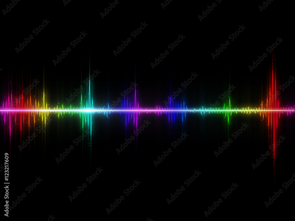 Sound Waves Colorful Abstract Background. Stock Photo | Adobe Stock