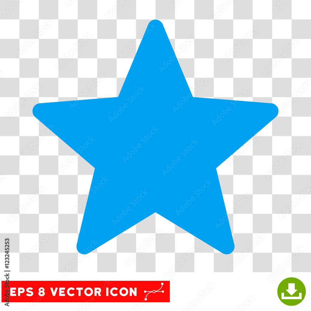 Vector Star EPS vector pictogram. Illustration style is flat iconic ...