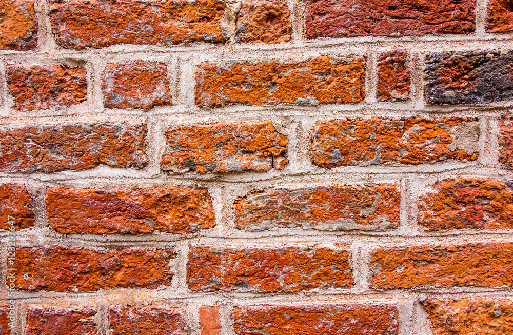 Backsteinmauer Hintergrund Stock-Foto | Adobe Stock