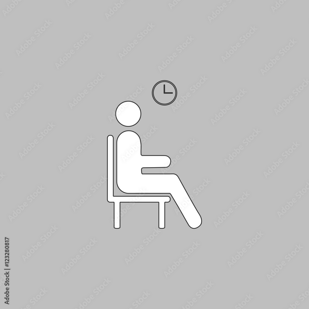 Waiting computer symbol Stock Vector | Adobe Stock