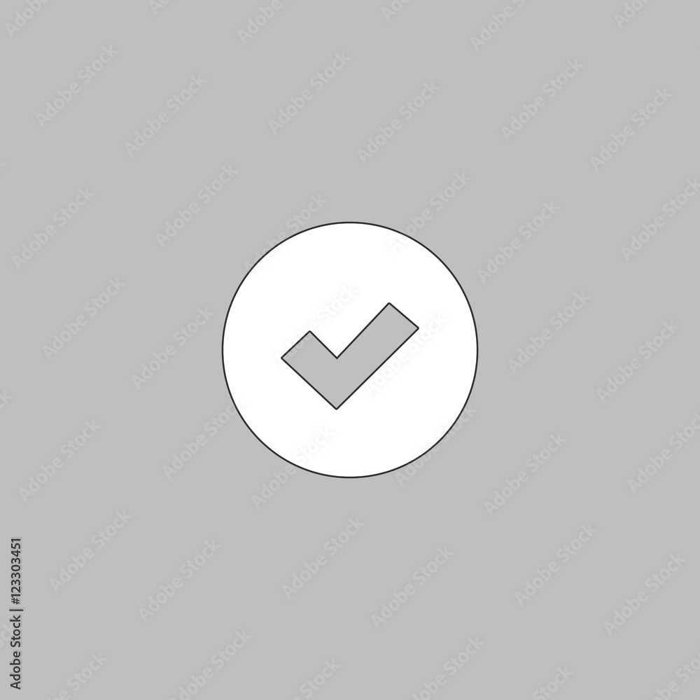 Tick computer symbol Stock Vector | Adobe Stock