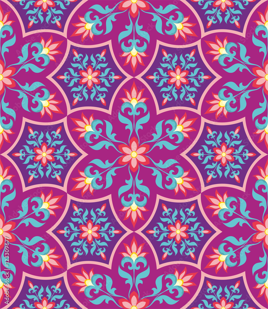 Arabesque. Pattern in Moorish style. Arab seamless texture. Element of ...