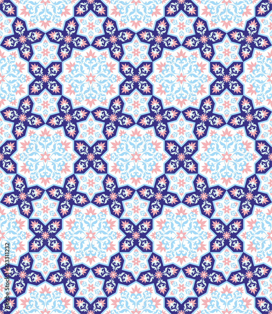 Arabesque. Pattern in Moorish style. Arab seamless texture. Element of ...