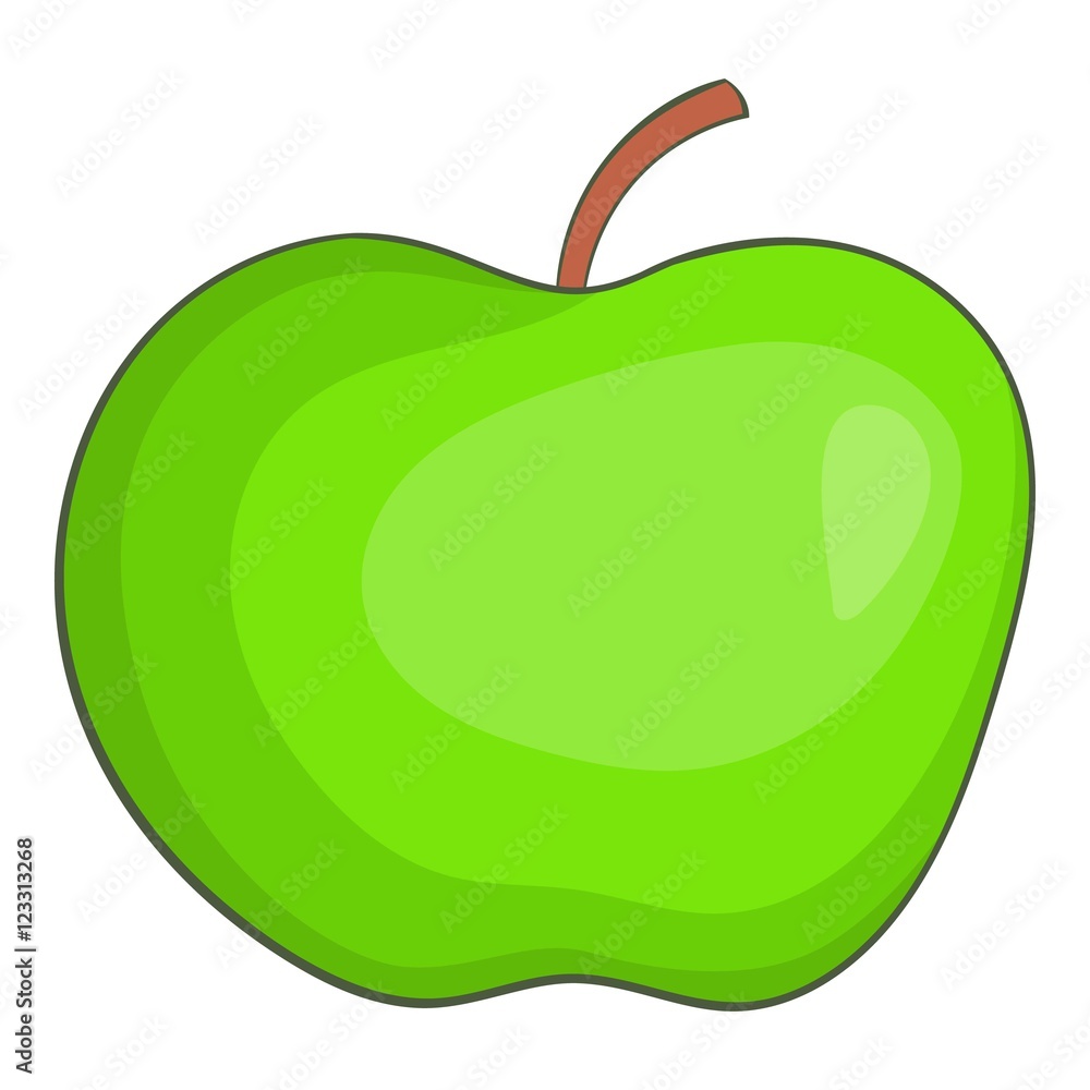 Apple icon. Cartoon illustration of apple vector icon for web Stock ...