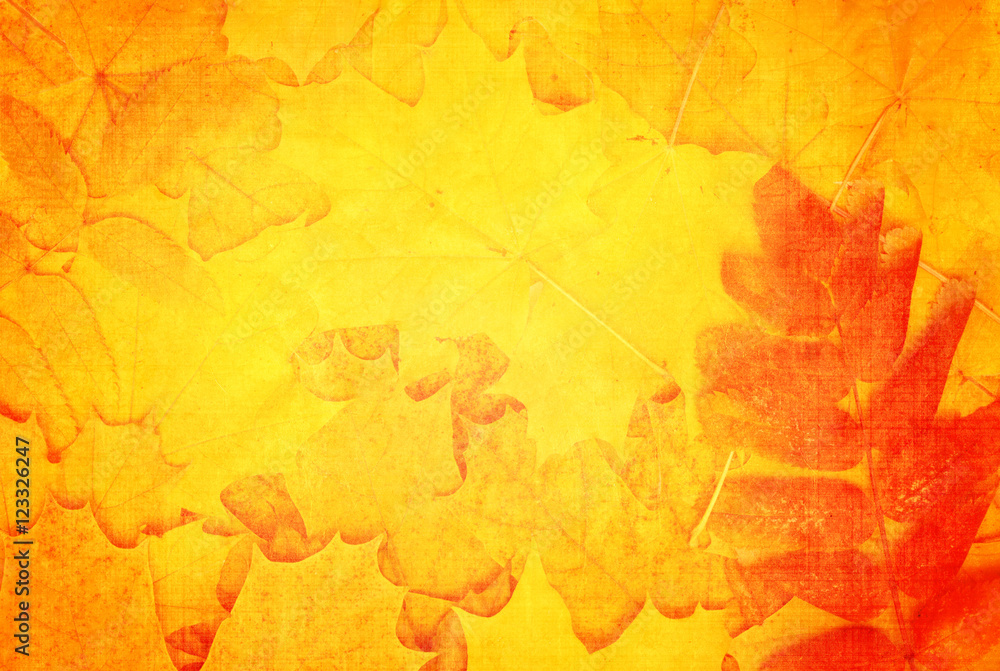 Grunge fall background with old paper texture Stock Photo | Adobe Stock