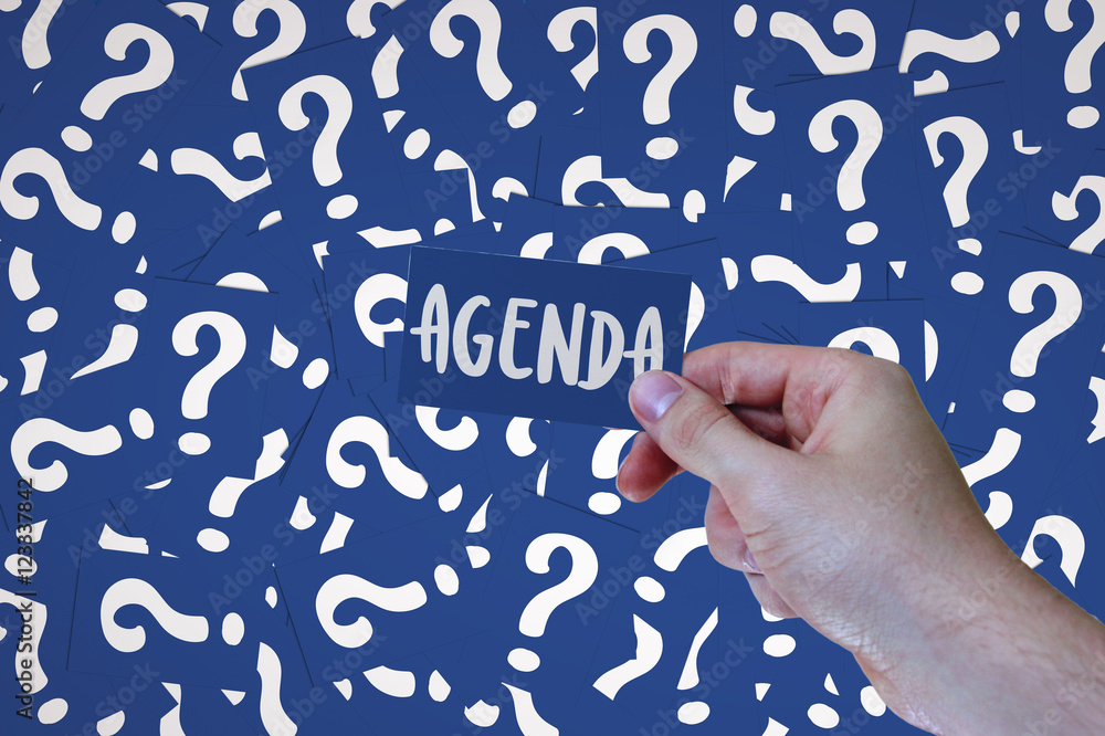 Agenda, The question mark, question, What is Stock Photo | Adobe Stock