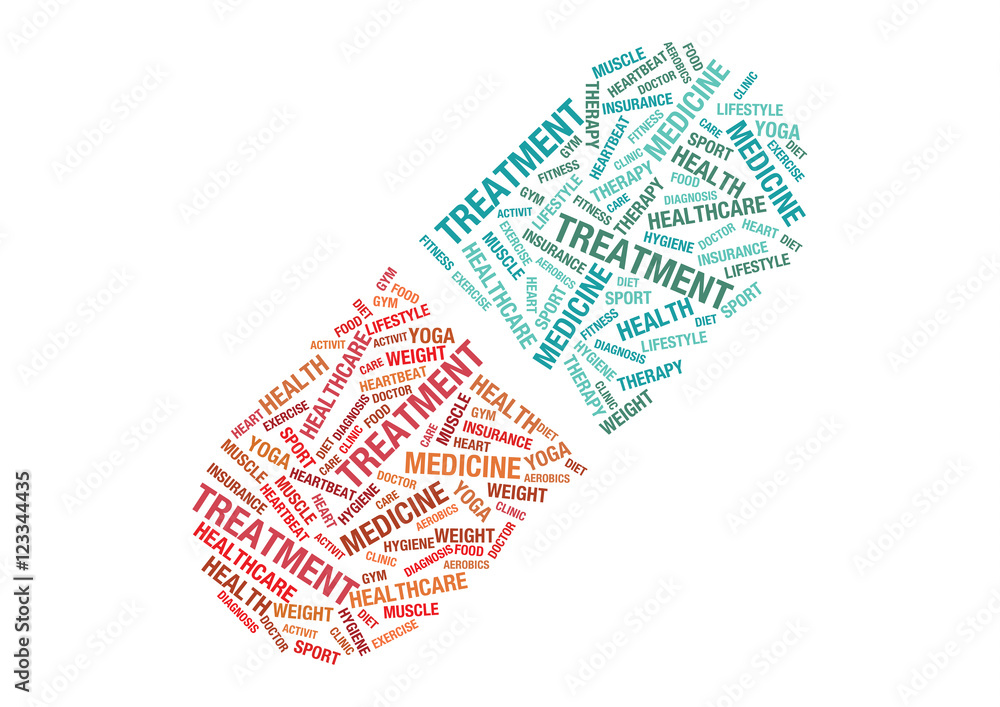 Medical pill vector word cloud concept illustration Stock Vector ...