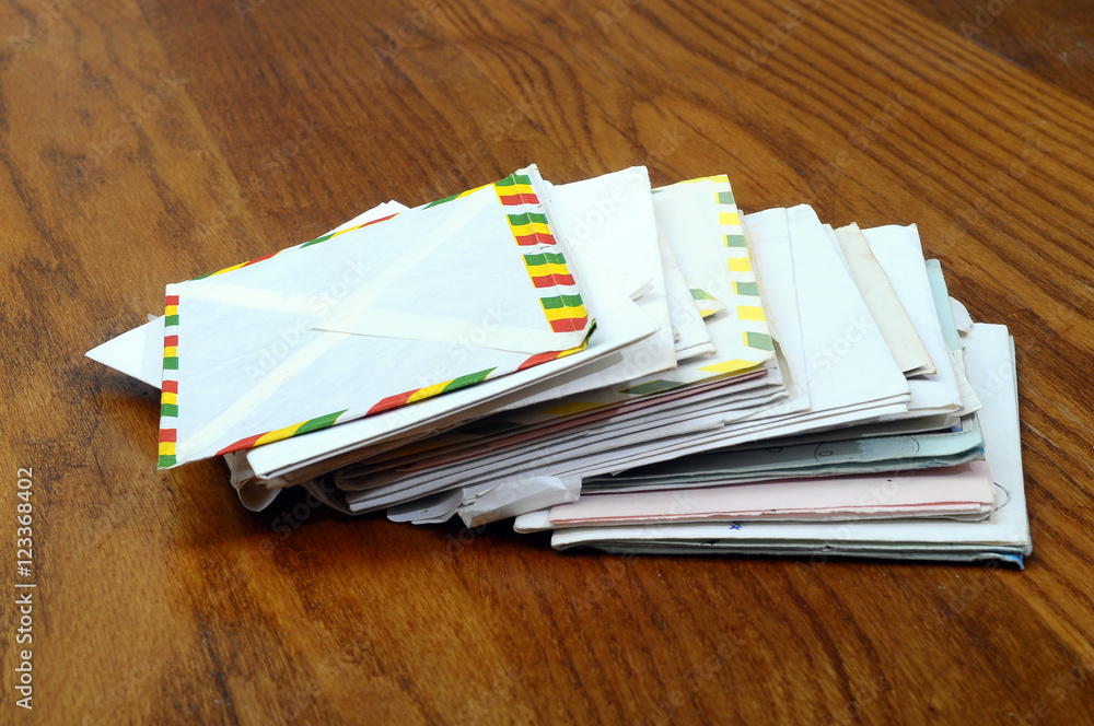 Old Mail : Letters and Envelope Stock Photo | Adobe Stock