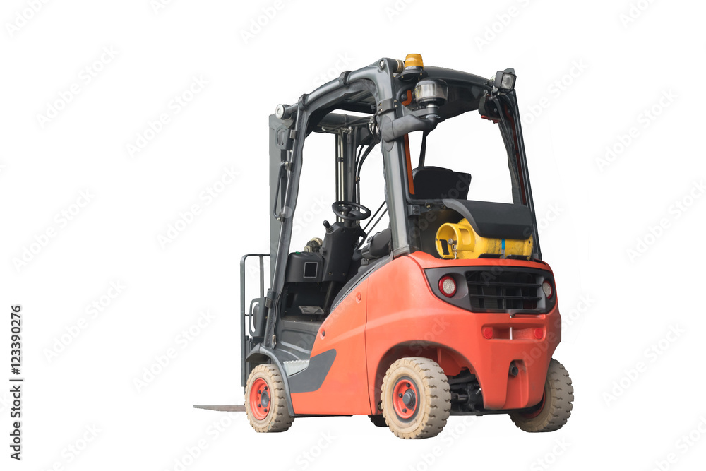 Red Loader isolated under the white background Stock Photo | Adobe Stock