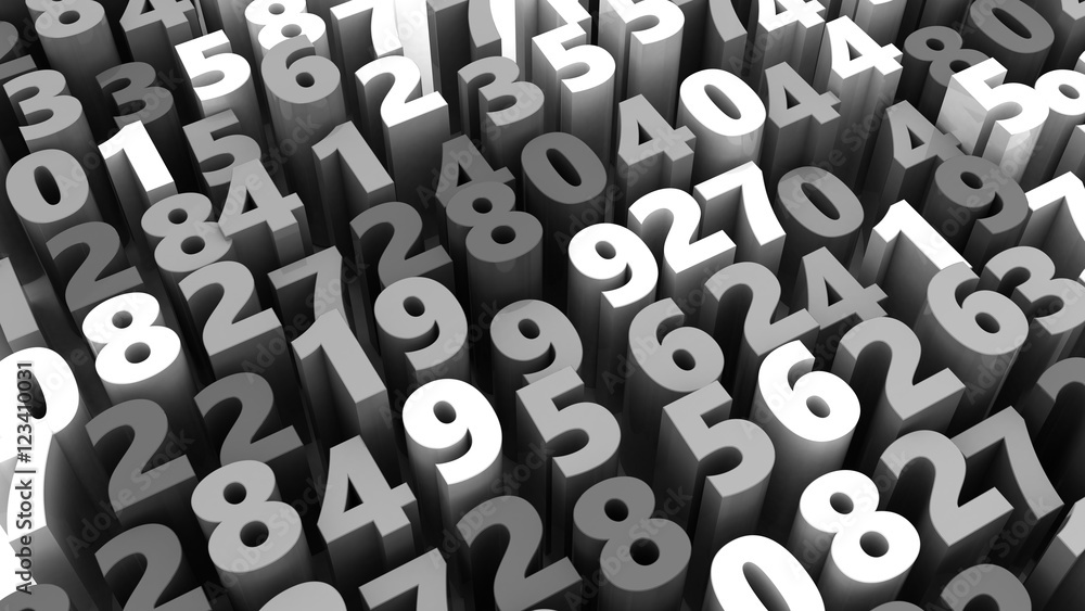 numbers background Stock Photo | Adobe Stock