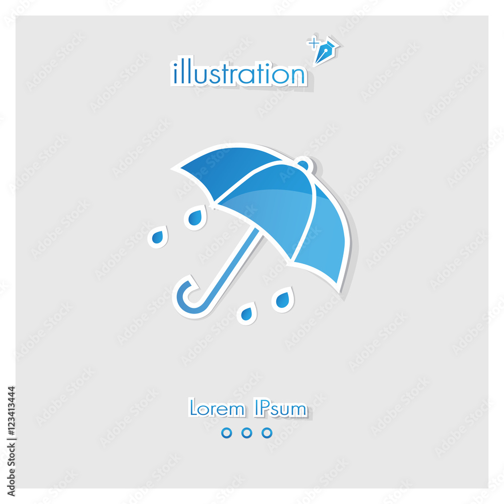 Umbrella Symbol, Vector EPS10 illustration for you design Stock Vector ...
