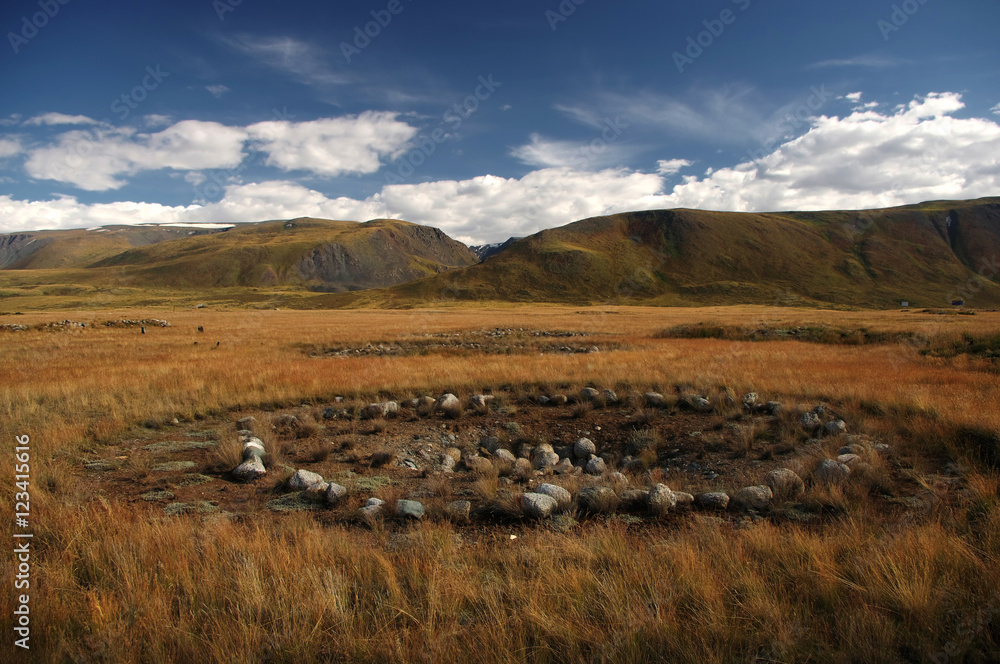 Archaeological excavations on the site of ancient Scythian burials of ...
