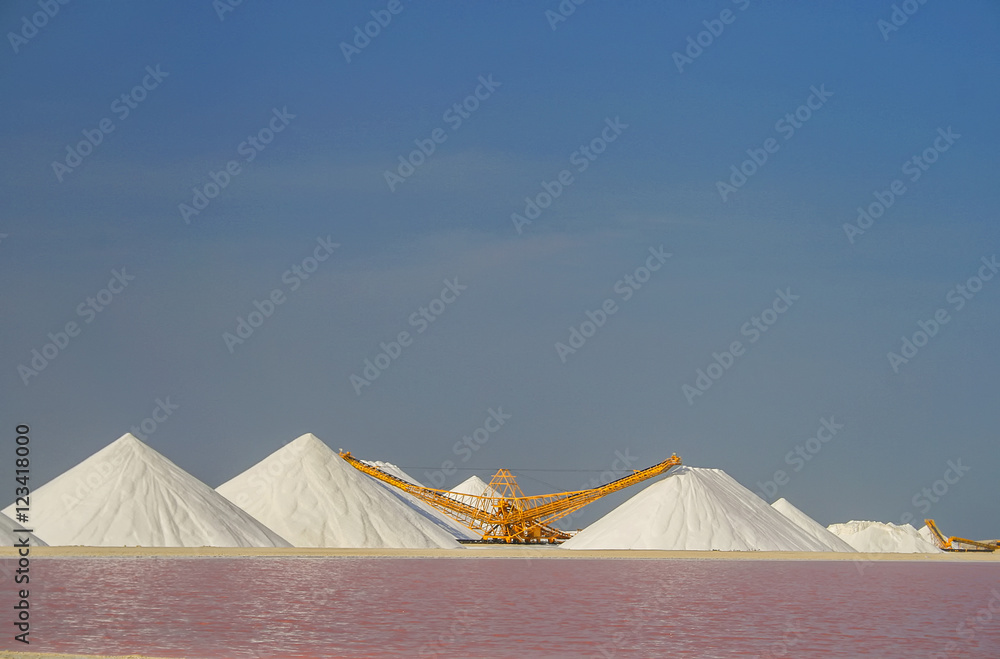 Salt pans Stock Photo | Adobe Stock