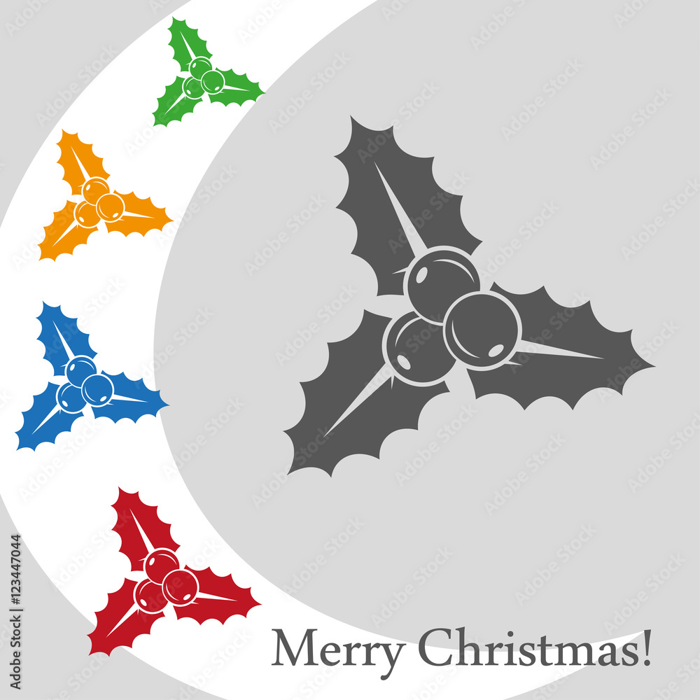 Mistletoe Silhouette Vector