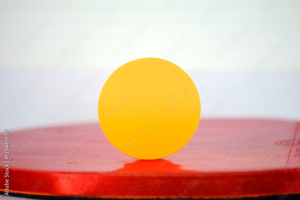 ping-pong ball isolated on white Stock Photo | Adobe Stock