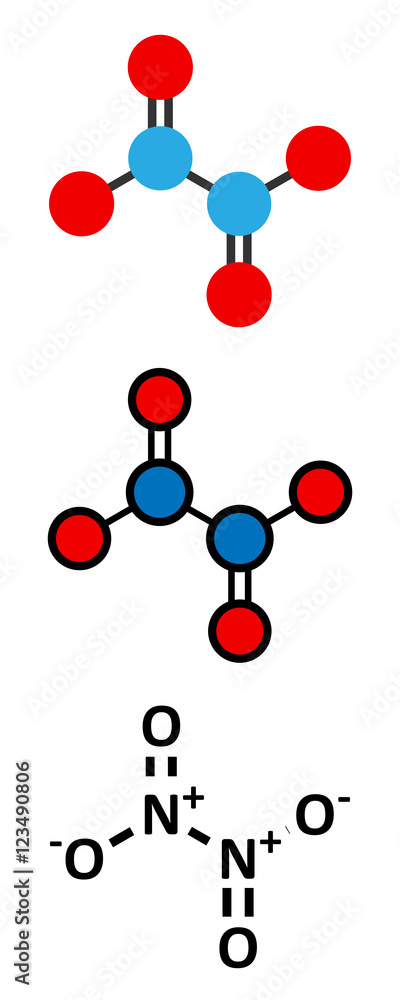 Nitrogen tetroxide (dinitrogen tetroxide, N2O4) rocket propellant ...