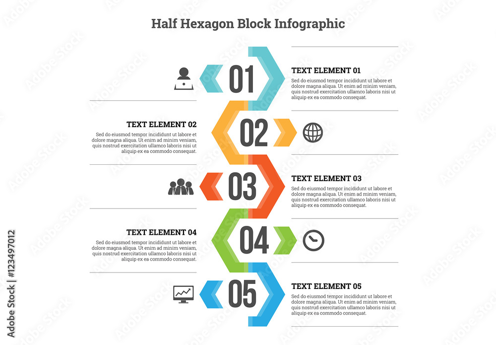 Modelo de 3D Double Bracket Bullet Infographic do Stock | Adobe Stock