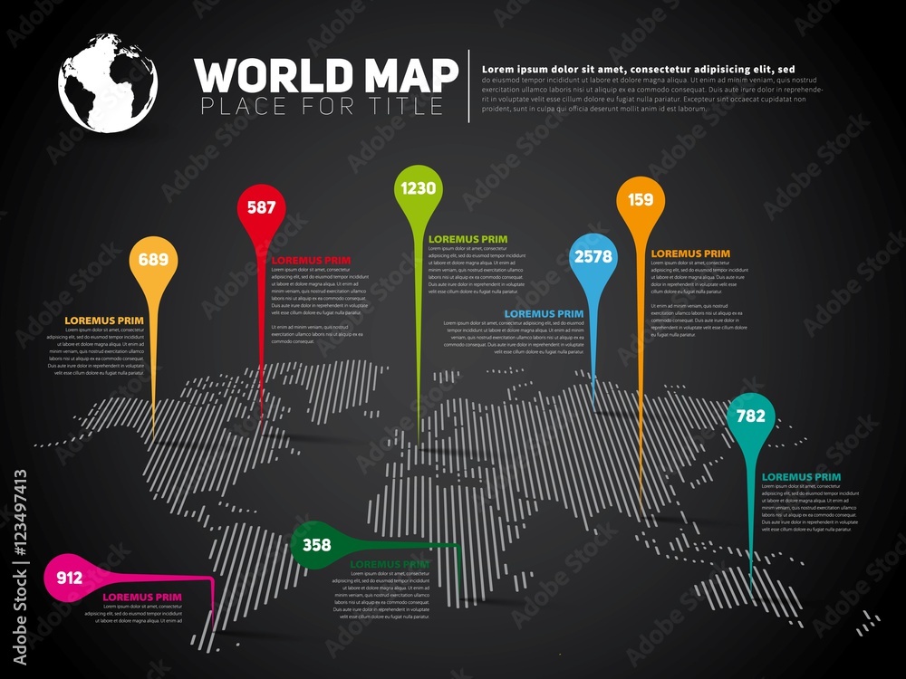 Simple Infographic Map
