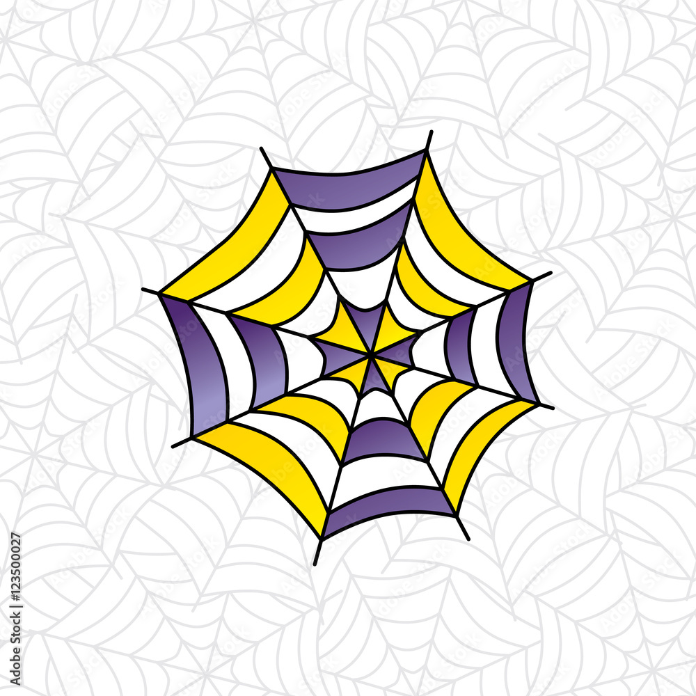 colorful spider web art Stock Vector | Adobe Stock