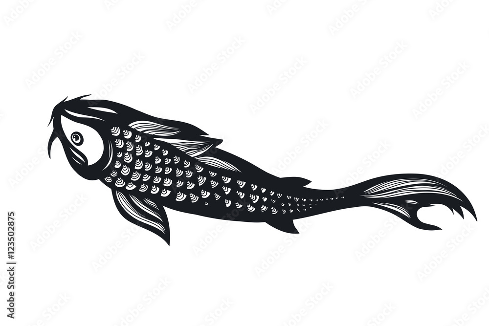 Fish Koi Carp. Chinese symbol of good luck, courage, persistence ...