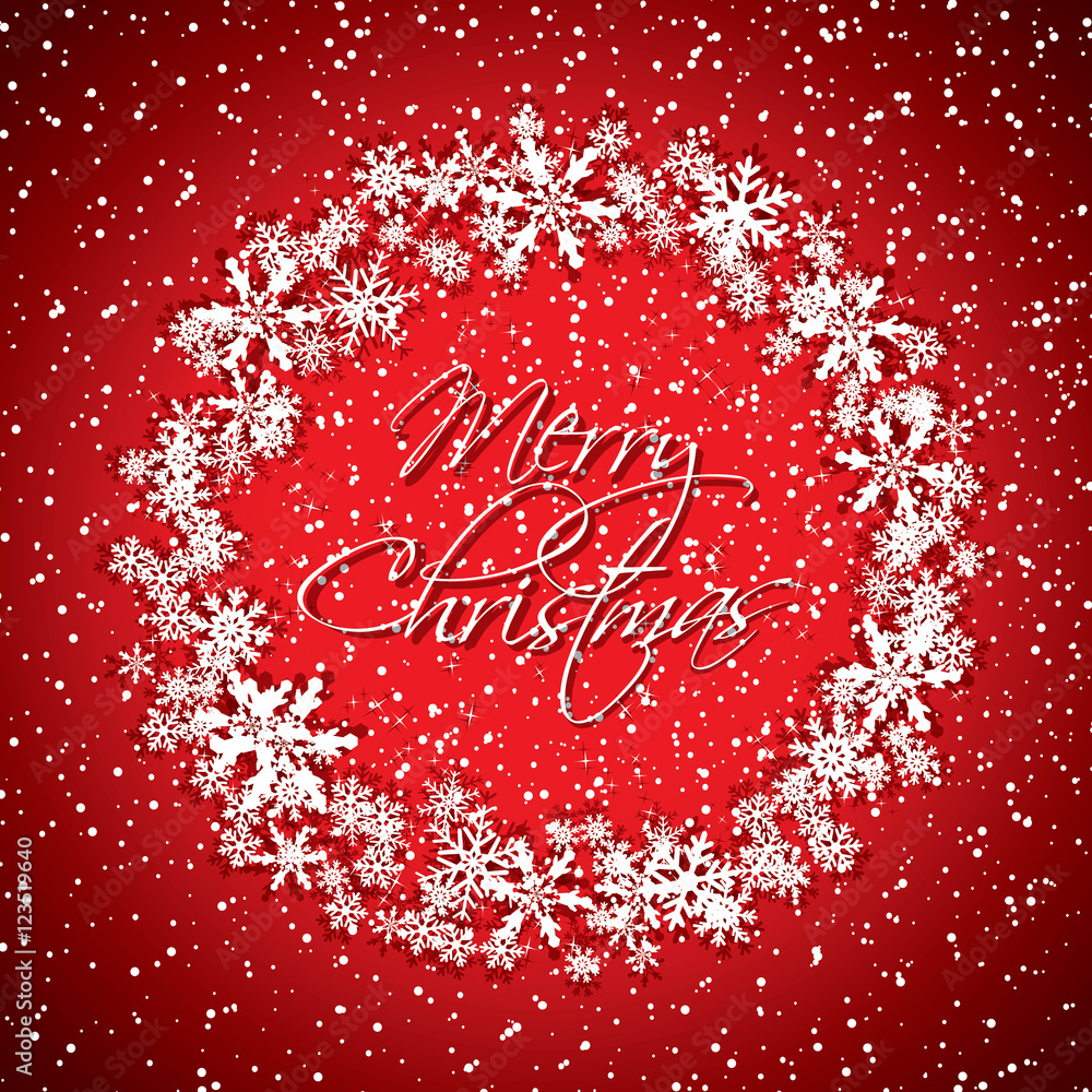 Snow frame Stock Vector | Adobe Stock