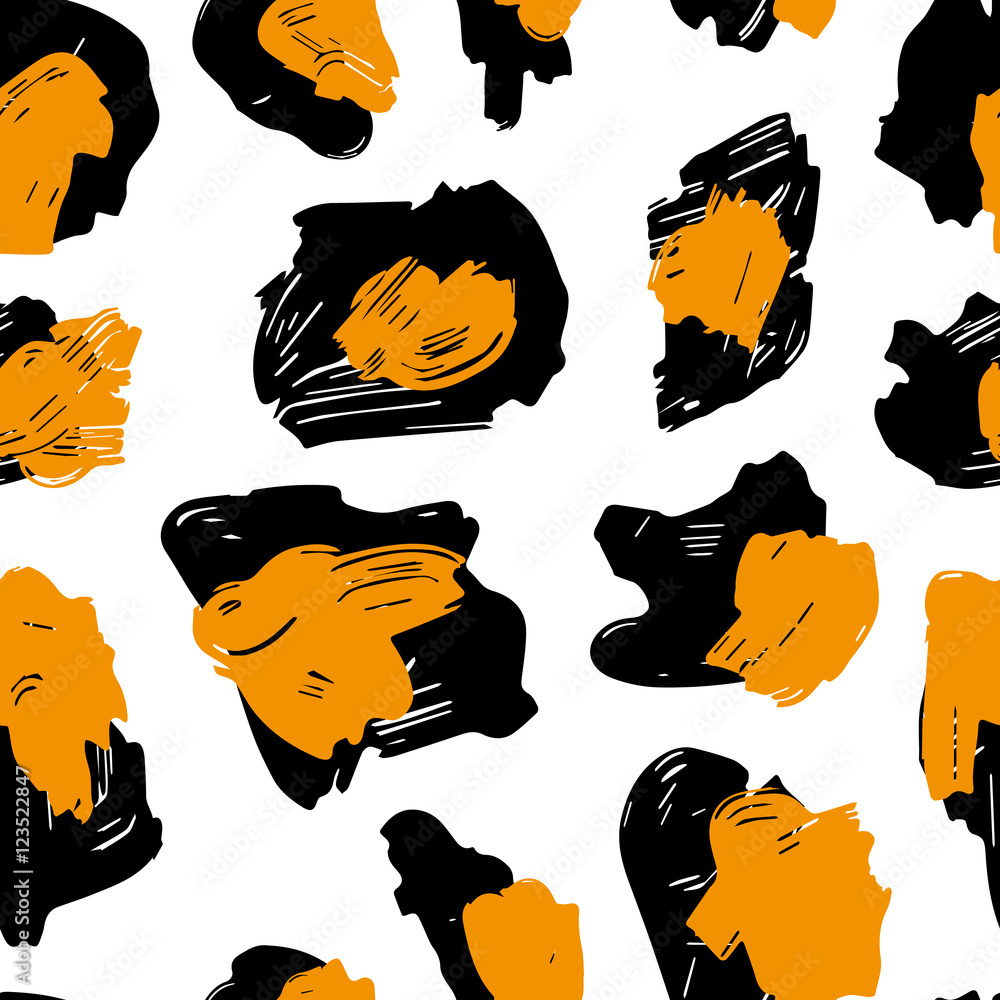 The texture of the leopard spots. Leopard pattern for textiles. Yellow ...