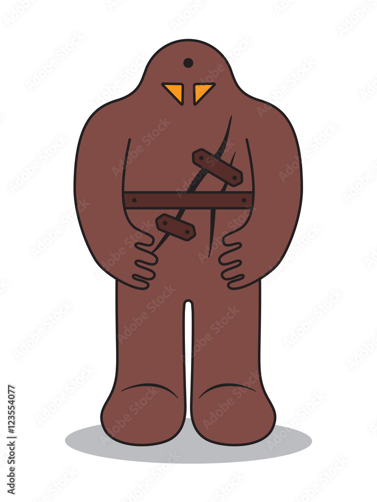 Jewish Golem. Medieval city legend from Prague. Giant clay monster ...