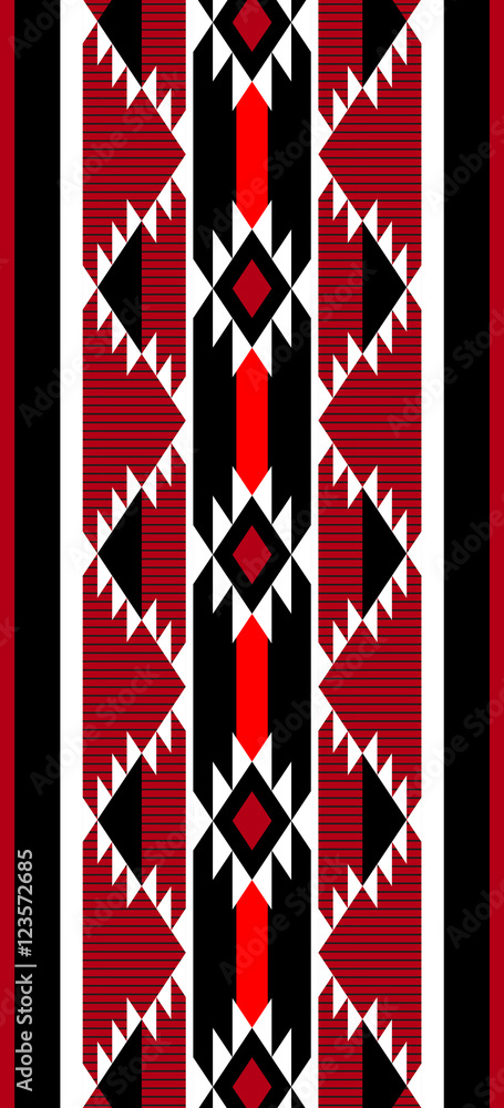 Traditional Weaving Folk Arabian Sadu Style Pattern Rug Stock Vector ...
