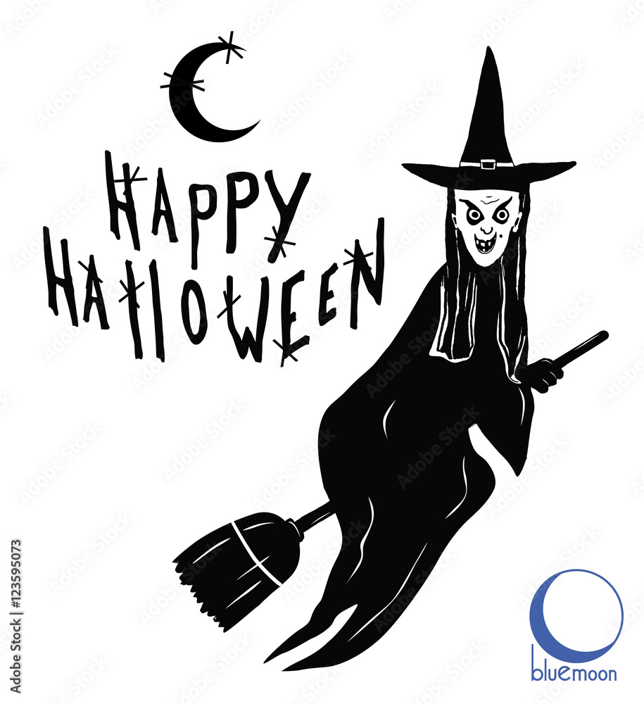 Evil Halloween Witches Clipart