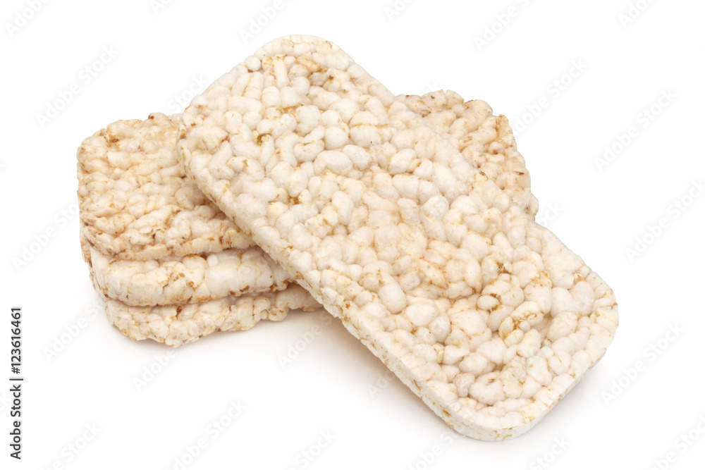Galettes de riz soufflé rectangulaires / Rice cakes Stock Photo | Adobe ...