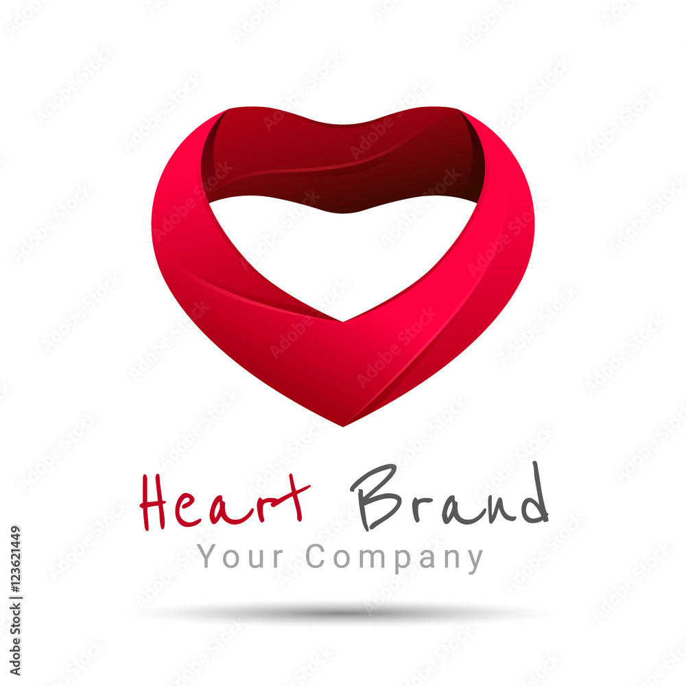 Heart Logo design vector template. Happy Valentines Day concept. Love ...