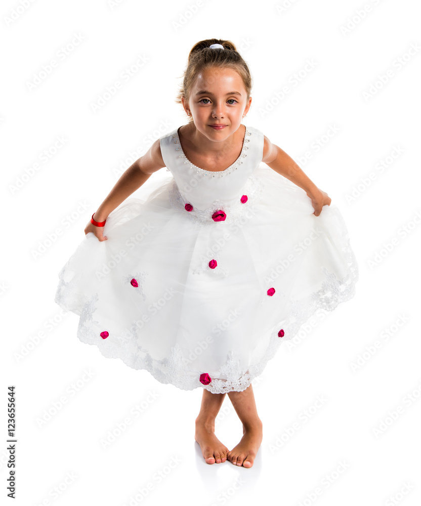 Little girl dressed as a princess Stock Photo | Adobe Stock