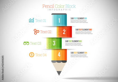 Pencil Element Tile Infographic Stock Template | Adobe Stock Pencil Element Tile Infographic Stock Template | Adobe Stock