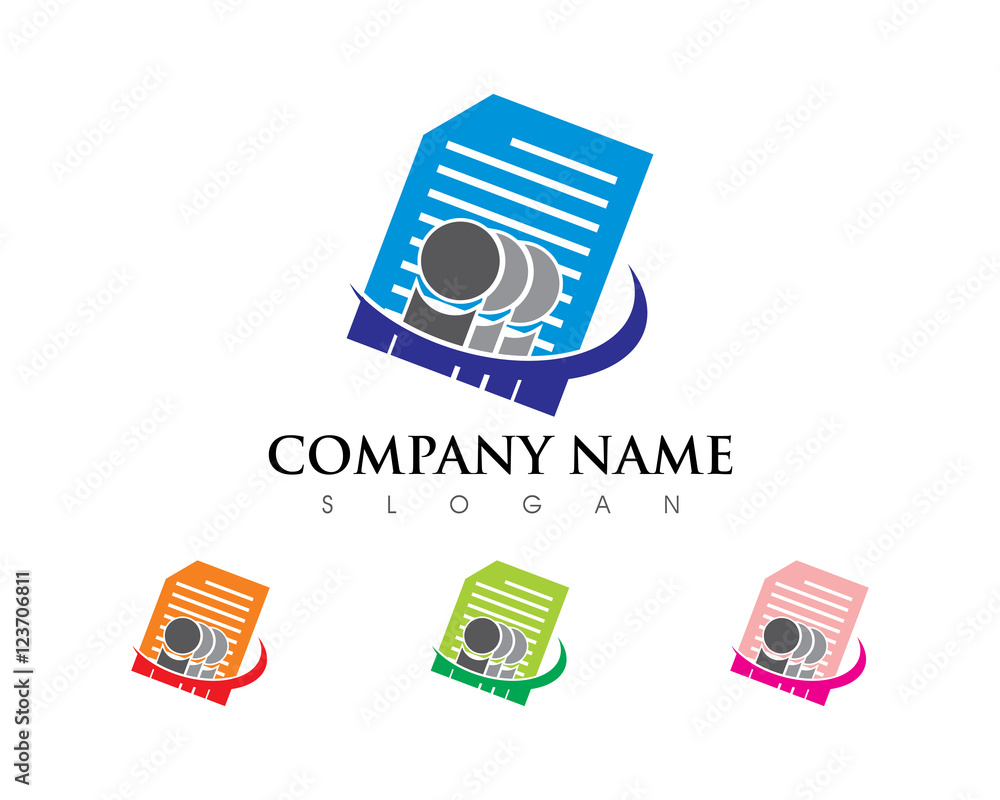 Data People Logo Stock Vector | Adobe Stock