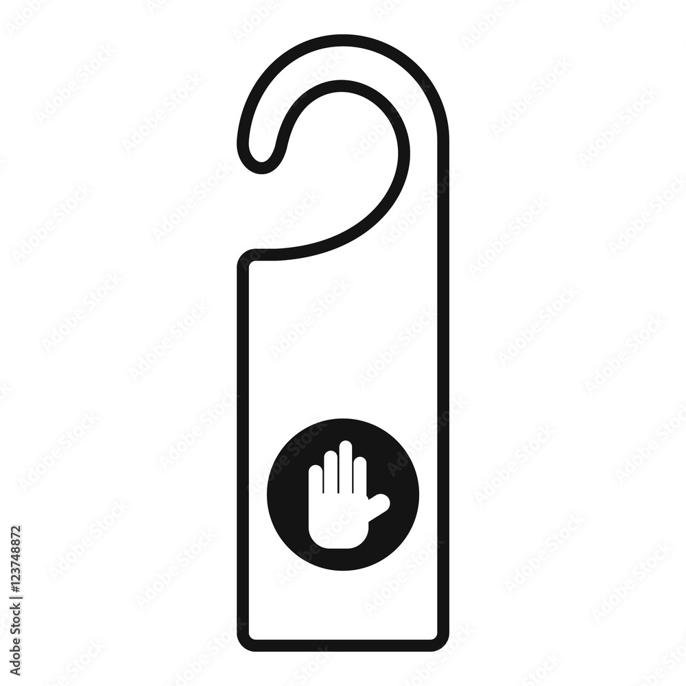 Do Not Disturb Sign Icon Simple Illustration Of Do Not Disturb Sign