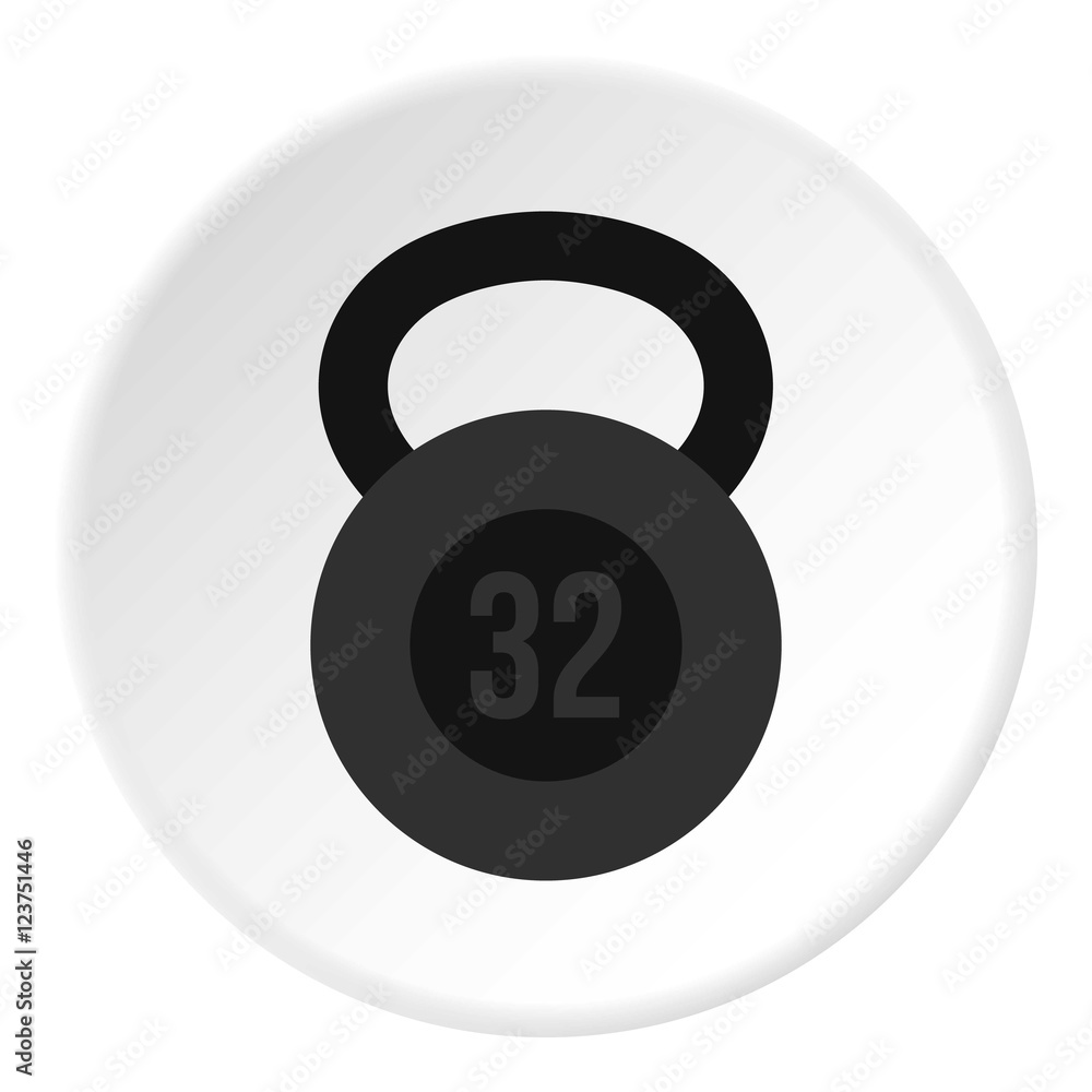 Sports weight icon. Flat illustration of sports weight vector icon for ...
